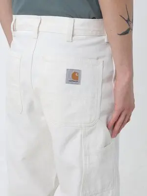 Carhartt Work In Progress Denim Carpenter Pants - White