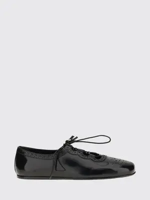 Church's Nappa Leather Brogue Ballerinas - Black