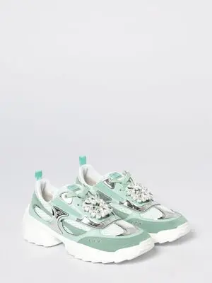 ROGER VIVIER Viv' On The Run Sneakers In Mesh And Suede