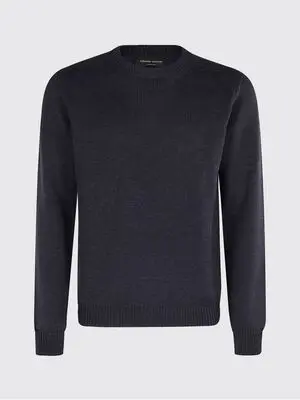 ROBERTO COLLINA Crew Neck Jumper - Navy