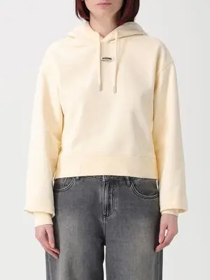 Jacquemus Cropped Hoodie - Beige