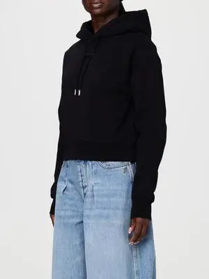 Jacquemus Cropped Hooded Sweatshirt - Black
