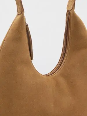 By Far Amber Suede Bag