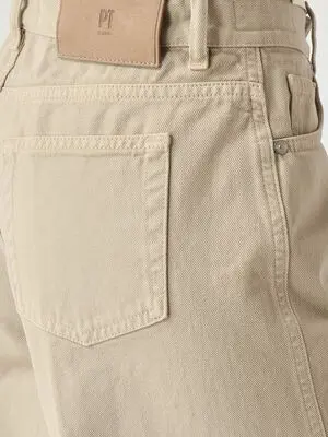 PT TORINO Wide Leg Cotton Denim Jeans - Grey