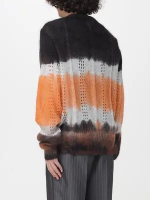 MAGLIANO Striped Mohair Wool Blend Cardigan