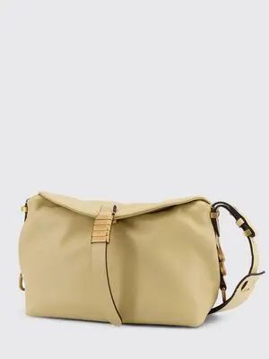 Pinko Small Leather Saddle Bag - Yellow