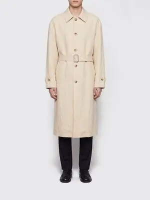 Dolce & Gabbana Cotton And Linen Trench Coat - White