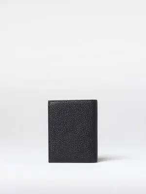 Emporio Armani Pebbled Leather Bifold Wallet With Tone-on-tone Logo