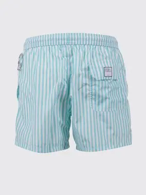 Fedeli Bi Striped Polyester Swim Trunks