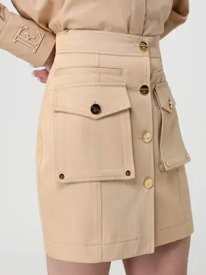 Elisabetta Franchi Cotton Cargo Skirt
