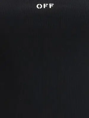 Off-White Basic Cotton Tank Top - Black