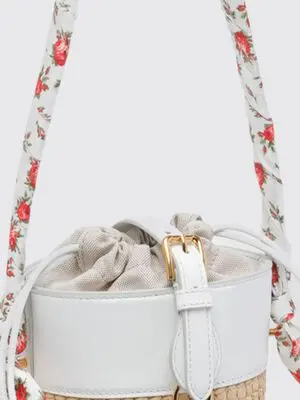 Dolce & Gabbana Capri Raffia And Leather Bucket Bag