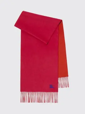 Burberry Reversible Scarf In 100% Cashmere With Embroide Ekd Logo