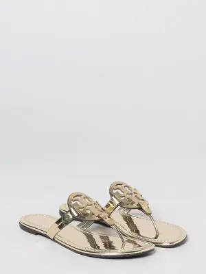 Tory Burch Laminated Leather Miller Sandals