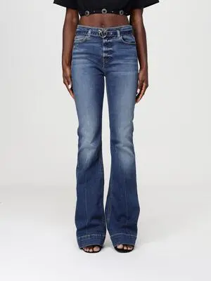 Pinko Flared Jeans In Cotton - Denim