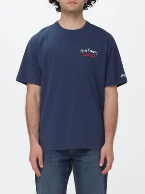 MC2 SAINT BARTH Printed Cotton T-shirt Blue