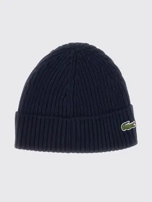 Lacoste Ribbed Beanie - Navy