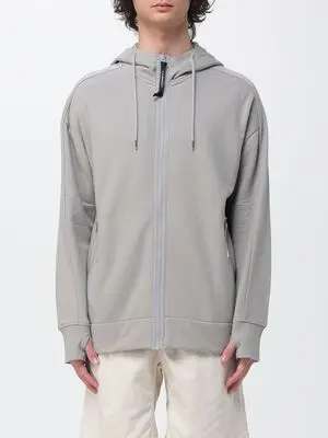 C.P. COMPANY Zip-up Hooded Sweatshirt With Lens Mask - Natural