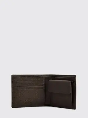 TOD'S T Timeless Grained Leather Wallet - Brown