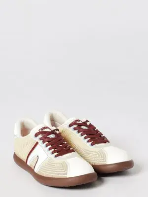 Camper Pelotas Soller Leather And Recycled Polyester Sneakers With Thread Stitching