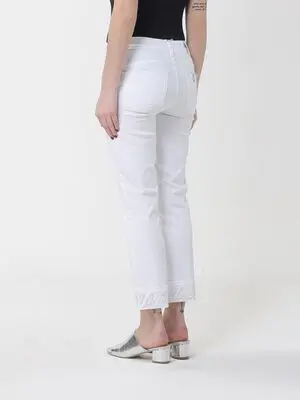 Liu Jo Cropped Fit Stretch Cotton Blend Pants