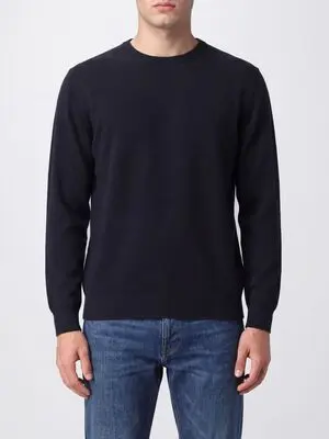 Fedeli Virgin Wool Crewneck Pullover - Blue