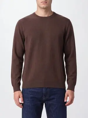 Fedeli Virgin Wool Crewneck Pullover - Brown