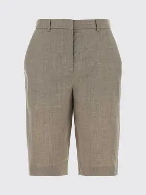 Loulou De Saison Wool And Silk Shorts - Beige
