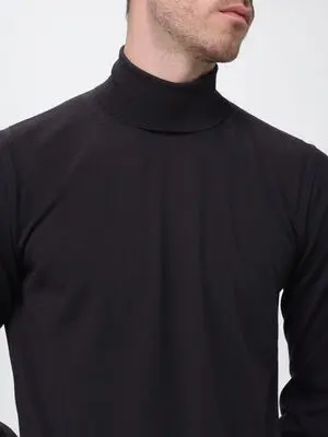 PAOLO PECORA Fine Knit Roll Neck Jumper - Black 1