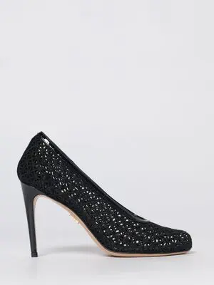 FERRAGAMO Macramé Pumps - Black