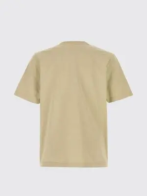 Maison Kitsuné Organic Cotton T-shirt With Logo - Beige