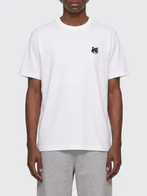 Maison Kitsuné Organic Cotton T-shirt With Logo White