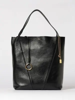 Chloé Leather Shoulder Bag - Black