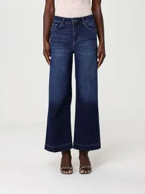 Liu Jo Cropped Fit Stretch Denim Jeans - Navy