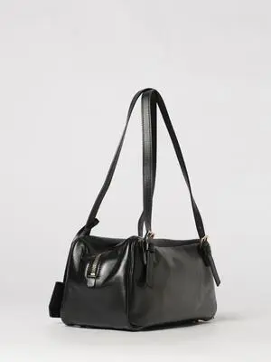 Versace Leather Tag Bag - Black