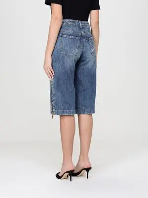 Elisabetta Franchi Cotton Denim Shorts