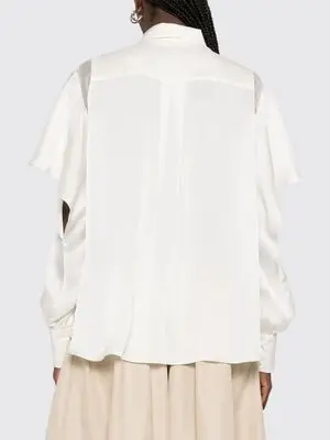 Sacai Satin Shirt With Ruffles