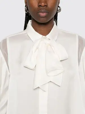 Sacai Satin Shirt With Ruffles