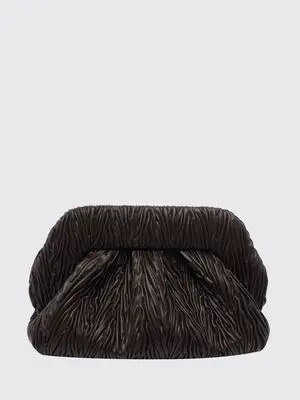 THEMOIRE Bios Embossed Vegan Leather Clutch - Brown