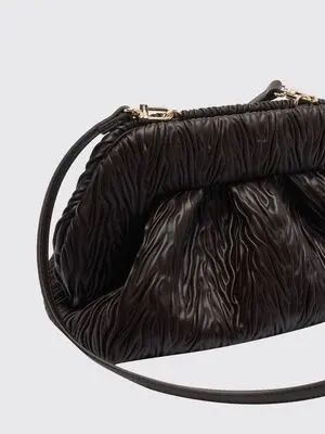 THEMOIRE Bios Embossed Vegan Leather Clutch - Brown