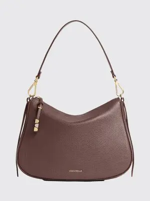 COCCINELLE Leather Shoulder Bag - Red Purple