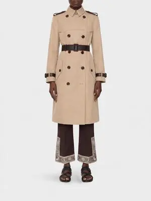 Burberry Double-breasted Cotton And Silk Trench Coat