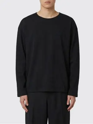 LEMAIRE Cotton And Silk T-shirt - Black