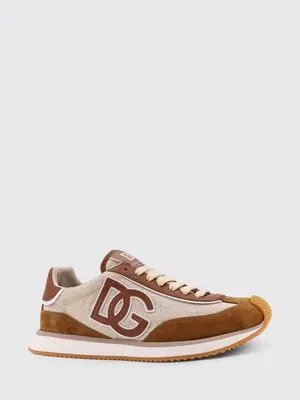 Dolce & Gabbana Dg Cushion Canvas And Suede Sneakers