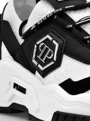 Philipp Plein Knit Bi Monogram Low-top Sneakers