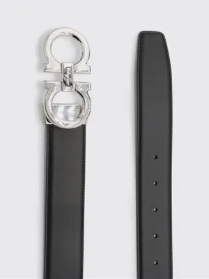 FERRAGAMO Gancini Calfskin Leather Belt