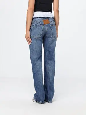 Alexander Wang High-waisted Straight Jeans With Asymmetric Design
