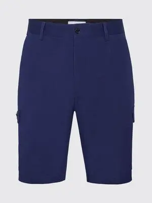Philipp Plein Knee-length Cotton Cargo Shorts With Multiple Pockets - Blue