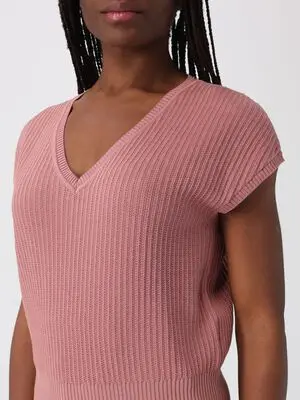 Eleventy Fine Knit V-neck Jumper - Raspberry