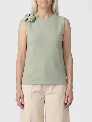 Liviana Conti Viscose Blend Sleeveless Top - White